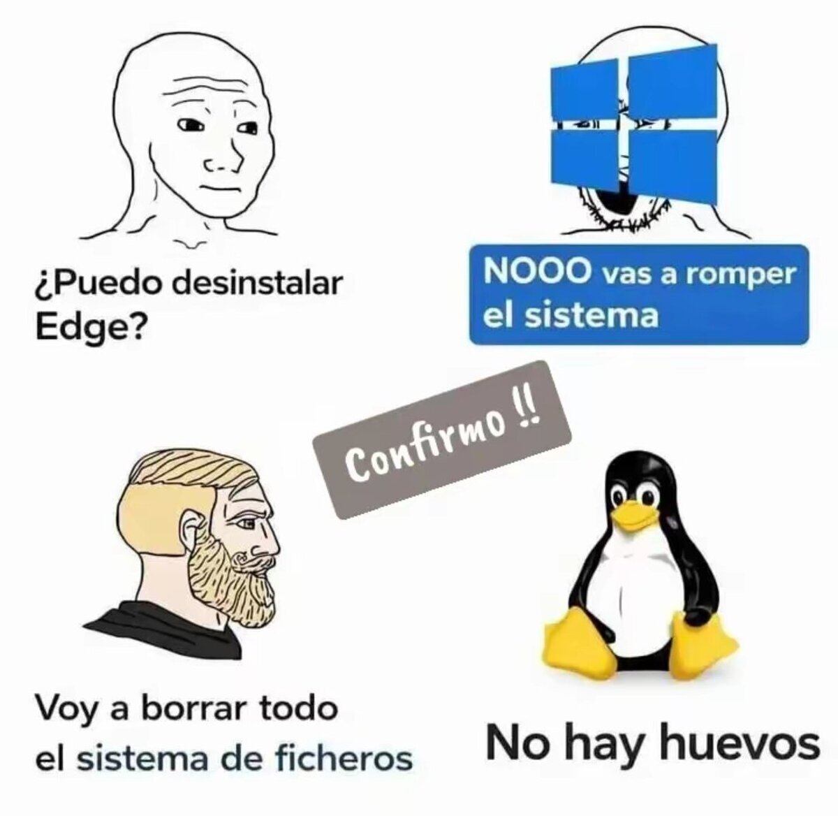 Linux no se anda con rodeos