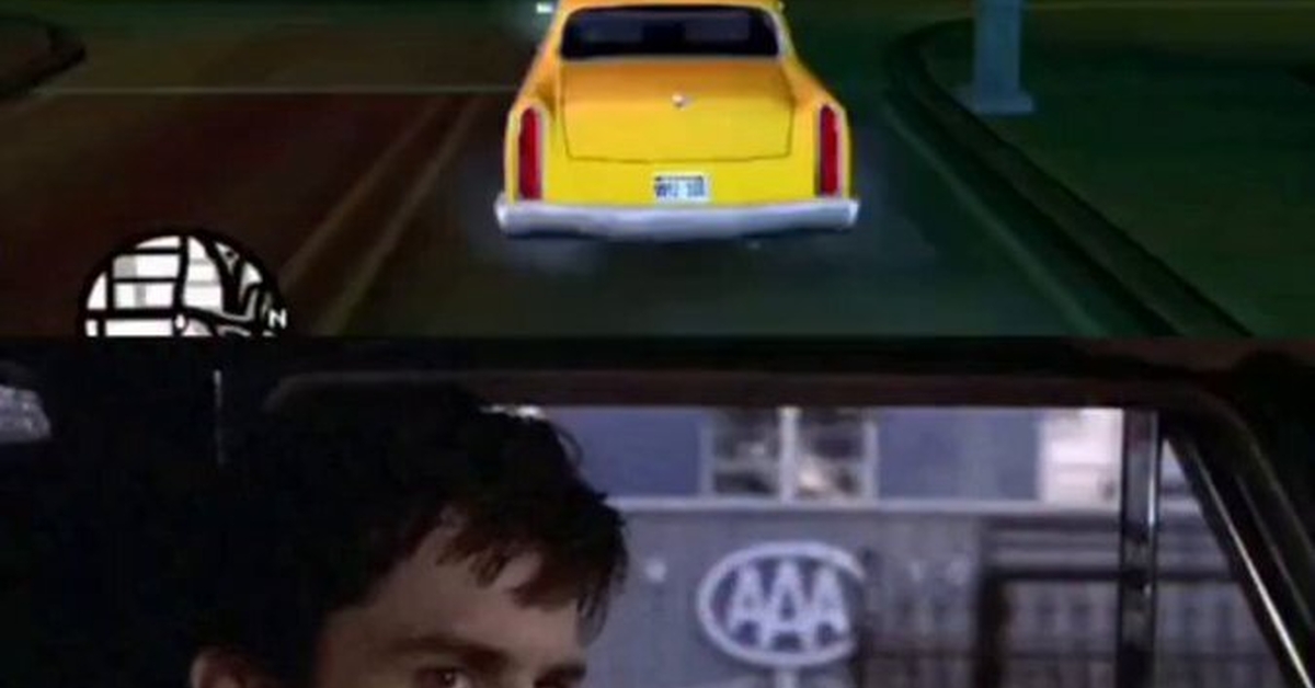 Yo despues de verme Taxi Driver probando un GTA